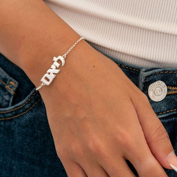 Personalized Hebrew Name Bracelet / Brillario